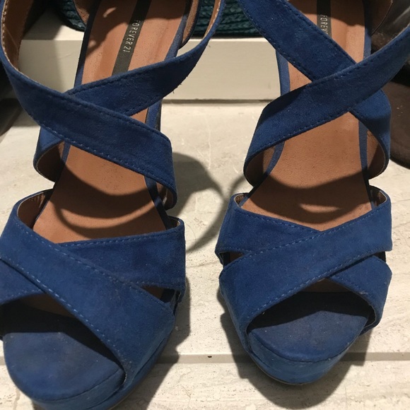 Forever 21 | Shoes | Royal Blue Heels | Poshmark